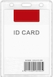 ID-VER A7 High Quality Transparent Vertical Style Acrylic Badge