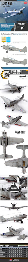 Academy ac12331 Douglas SBD-1 Dauntless (Pearl Harbour)