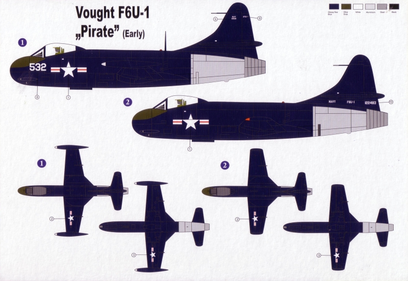 Admiral ADM7211 Vought F6U "Pirate" (Early)