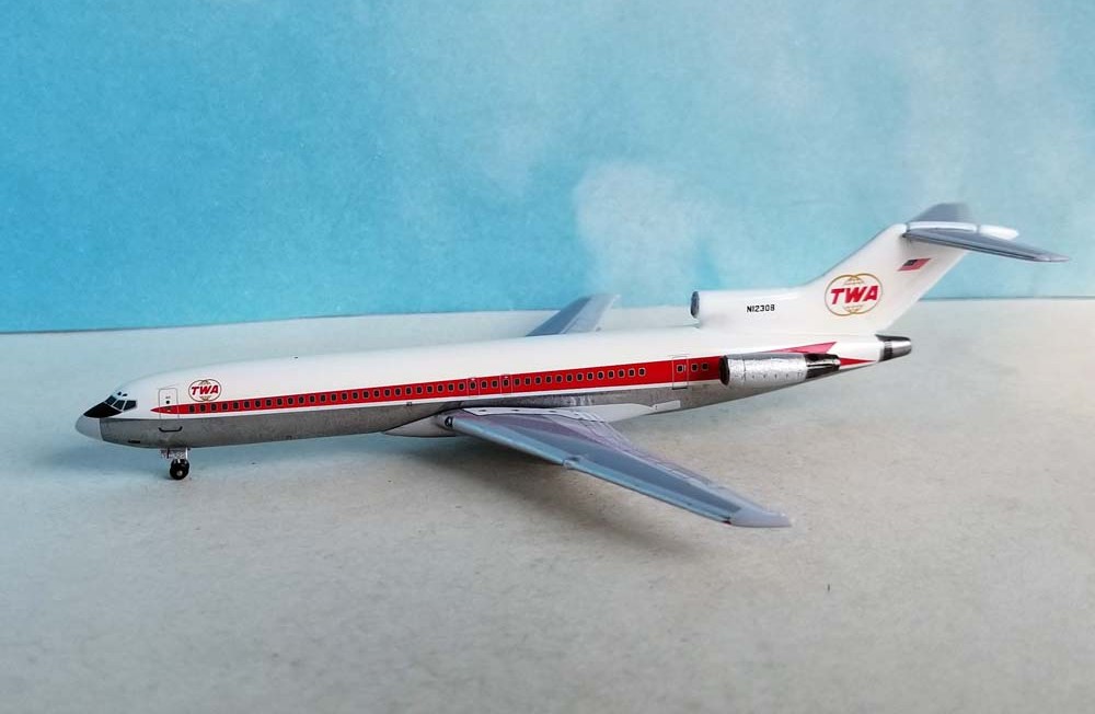 Aero Classics BBX41665 Boeing 727-200 TWA N12308