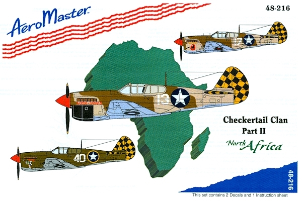 AEROMASTER AMD48-216 Checkertail Clan Part II (P40E)