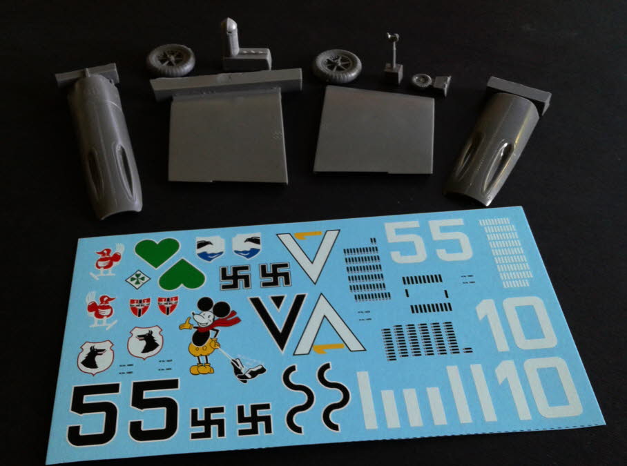 Aims Decals aimsP32015 Messerschmitt BF109G-2 (Hasegawa, Revell)