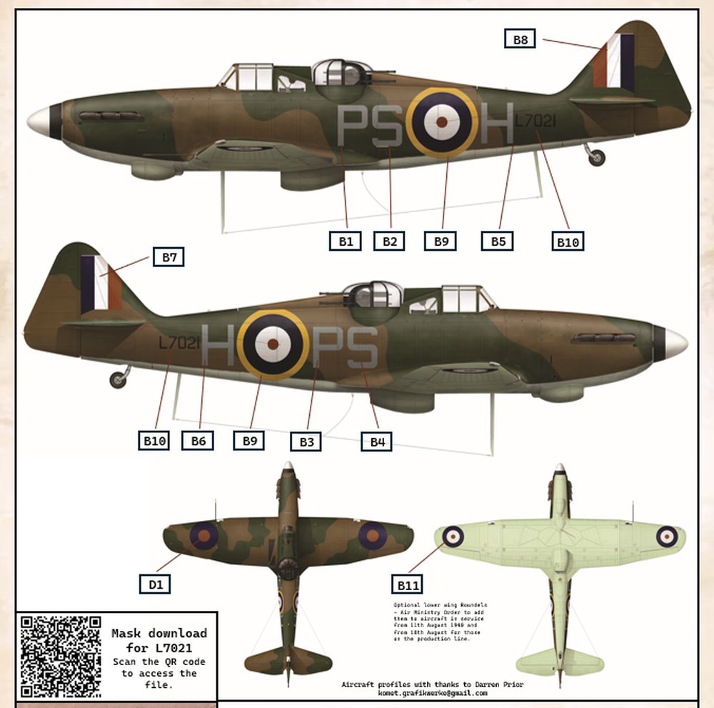 Airscale MAE AS Defiant Boulton Paul Defiant MK1 (2 only!)