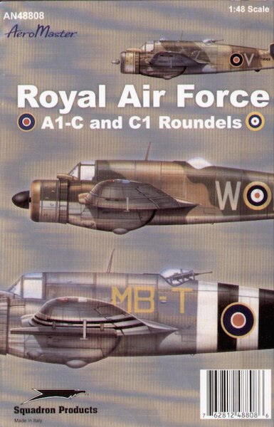 AEROMASTER AMD48-808 RAF Type A1, C and C1 Roundels