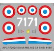 APC Decals APCR72025 Bloch 152C-1 Replacement decal for SMER kit