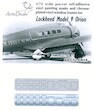 Arctic Decals ARC72-FR18 Lockheed Model 9 Orion masks and frames