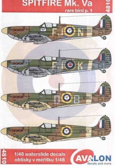 Avalon Decals 4810 Spitfire MKVa, rare bird part 1