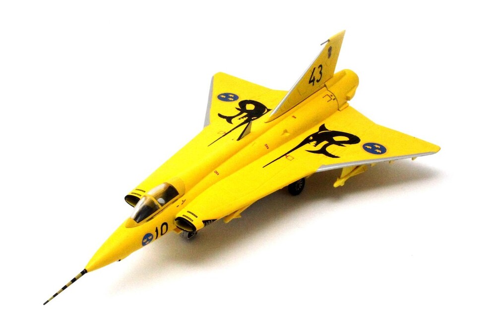 Aviation 72 AV7241009 Saab J35J Draken Swedish Air Force YELLOW 4