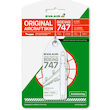Aviationtag EVA 747 WHITE Keychain made of real aircraft skin: Bo