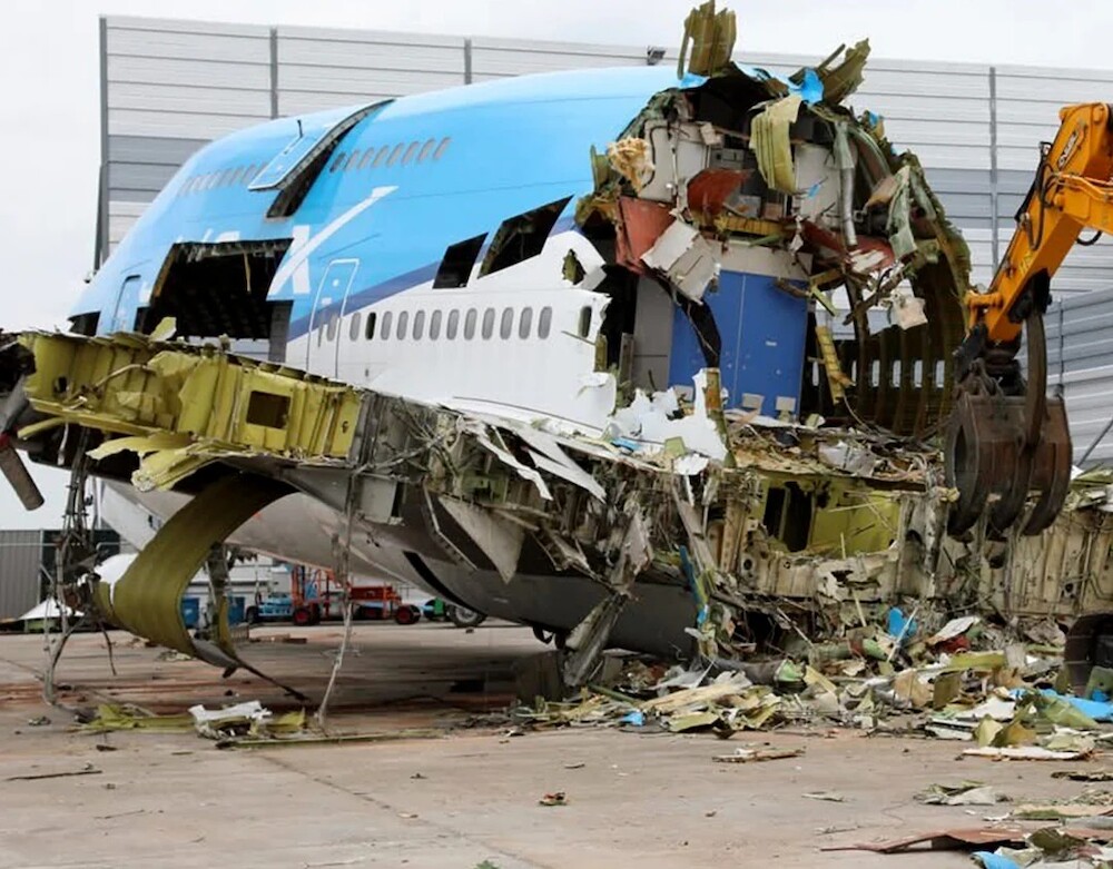 Aviationtag PH-BFV BLUE Keychain made of: JetOneX VQ-BWM / KLM Bo