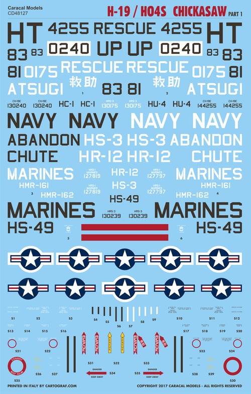 Caracal models CD48127 Sikorsky H19/HO4S Chickasaw Part 1
