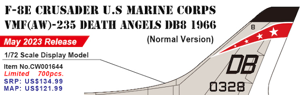 Century Wings Cw001644 F8e Crusader Usn Vmf Aw 235 Death Angels