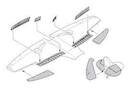 CMK CMK 7225 Supermarine Spitfire MK1 Control surfaces (Airfix)