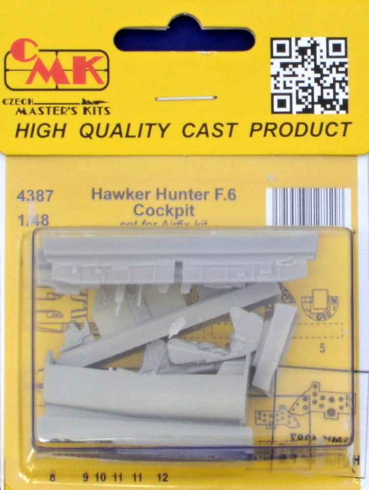 CMK CMKA4387 Hawker Hunter F6 Cockpit set (Airfix)