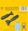 CMK CMKA4459 2000 Lb Bomb AN-M66A2 equipped with Conical Fin Asse