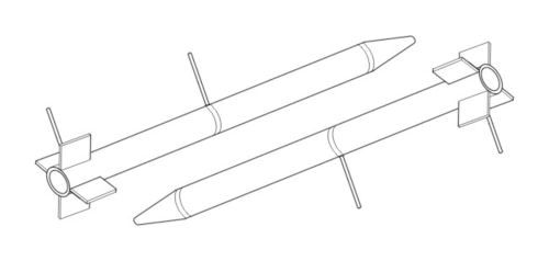 CMK CMK 7217 5 inch HVAR rockets (12x) | AviationMegastore.com