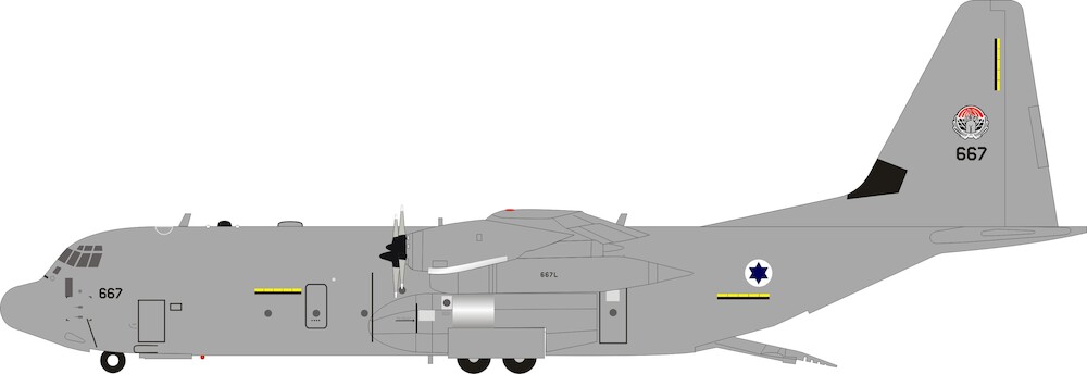 Compass Models CMC13001 Lockheed Hercules C130J-30 L382 IAF, Isra