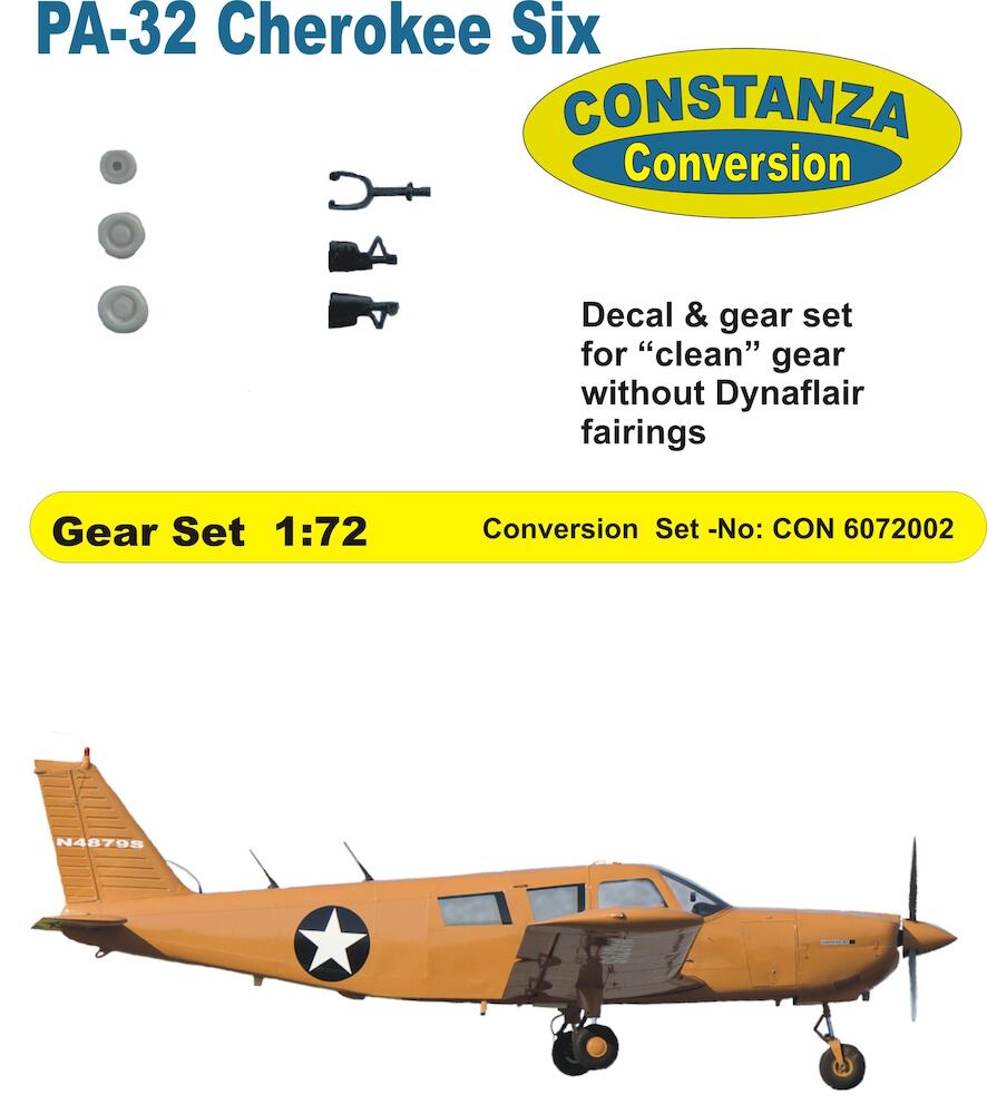 Constanza Kits CON6072002 Piper PA32 Cherokee Gear and decals