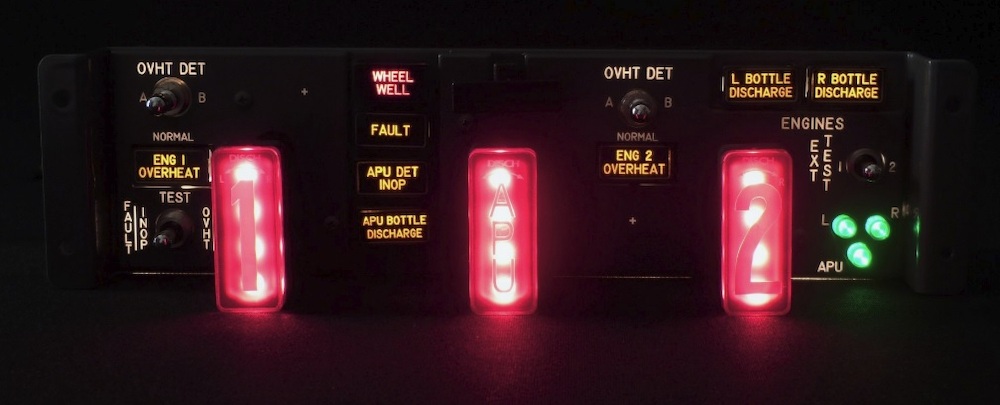 CP Flight FIRE737 B737 Fire Panel module (require MCP737EL or MCP