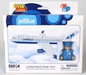 Daron BL175 Construction Block Toy (Jet Blue) 55 piece