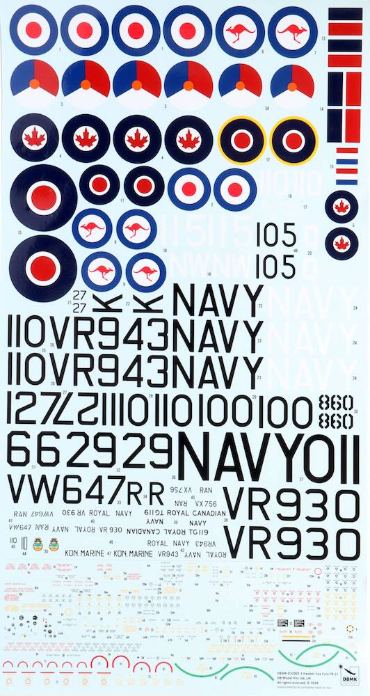 DBMK Model kits DBMK32002 Hawker Sea Fury FB11