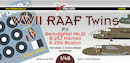 DK decals DK48055 WWII RAAF Twins Pt.2: Beaufighter, Boston, Mitc