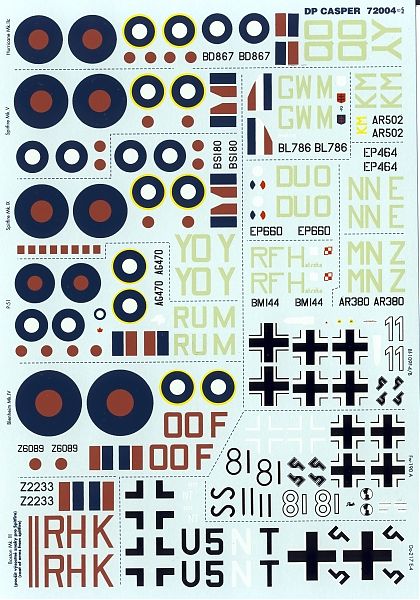 DP Casper Decals DPC72004 Forgotten Operations Operation Jubilee,