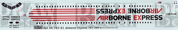 Draw Decals 10-767-21 Boeing 767-200 (Airborne Express)