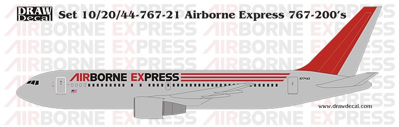 Draw Decals 10-767-21 Boeing 767-200 (Airborne Express)