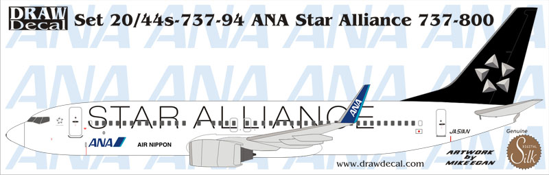 Draw Decals 44-737-94 Boeing 737-800 (ANA Star Alliance)