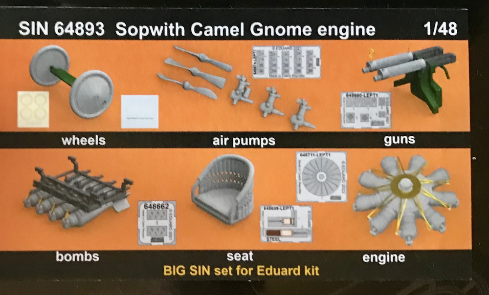 Eduard BIG SIN64893 Sopwith Camel Gnome engine (Eduard)