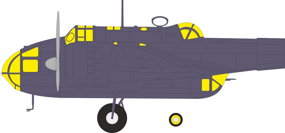 Eduard EX1163 Mask Handley Page Hampden B. MK1 canopy, other glas