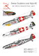 Exotic Decals ed48021 Swiss Gustavs over Alps #2 – Me 109G-6 in