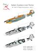 Exotic Decals ed48028 Italian Gustavs over Rome - Bf 109G in Regi