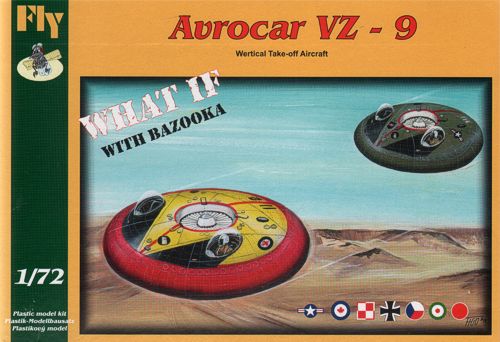 Fly Models 72015 Avro Canada VZ9 Avrocar VTOL Aircraft with Bazoo