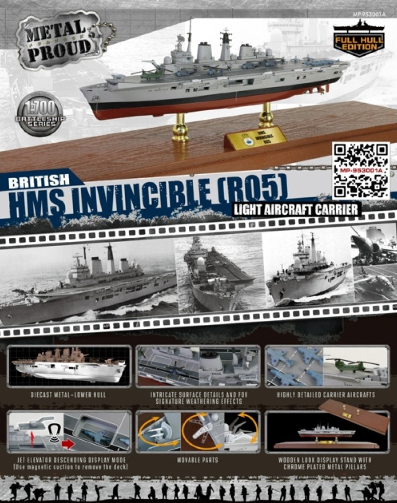 Forces of Valor MP953001A HMS Invincible R05 British Light Aircra