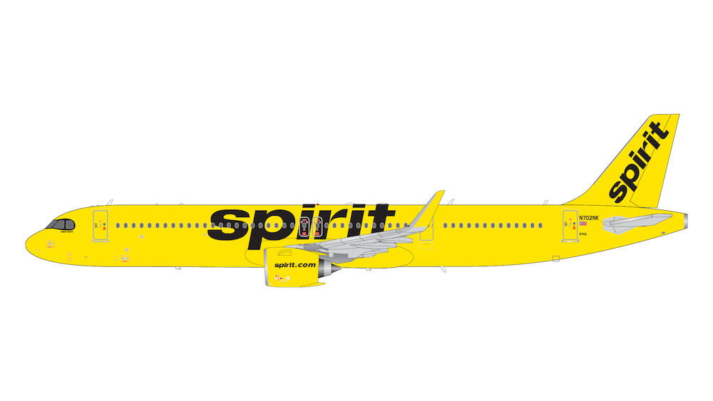 Gemini Jets G2NKS1254 Airbus A321neo Spirit Airlines N702NK