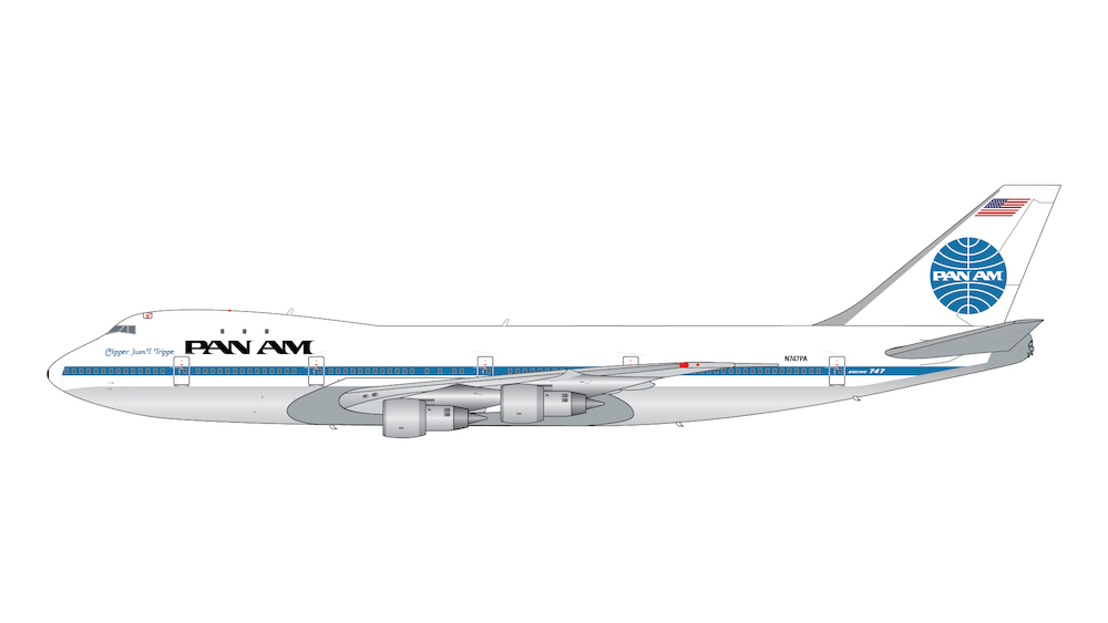 Gemini Jets G2PAA1248 Boeing 747-100 Pan Am "Clipper Juan T.