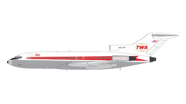 Gemini Jets G2TWA946 Boeing 727-100 TWA Trans World Airlines &quo