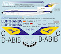 HaHen Aircraft Accessories HH144055 Boeing 727-100 (Luthansa)