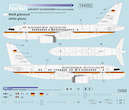 HaHen Aircraft Accessories HH144062 Airbus A319-133X CJ (Luftwaff