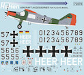 HaHen Aircraft Accessories hh72078 Dornier Do27 (Luftwaffe, Heer,