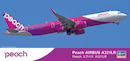 Hasegawa 10850 Airbus A321LR "Peach"