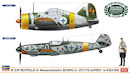 Hasegawa 2402439 B239 Buffalo and Messerschmitt BF109G-6 "Ju