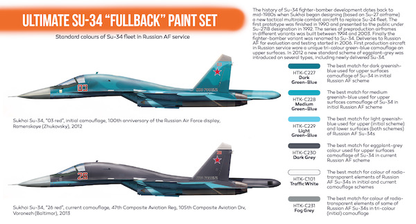 Hataka Hobby HTK-CS58 Ultimate Su-34 "Fullback" paint s