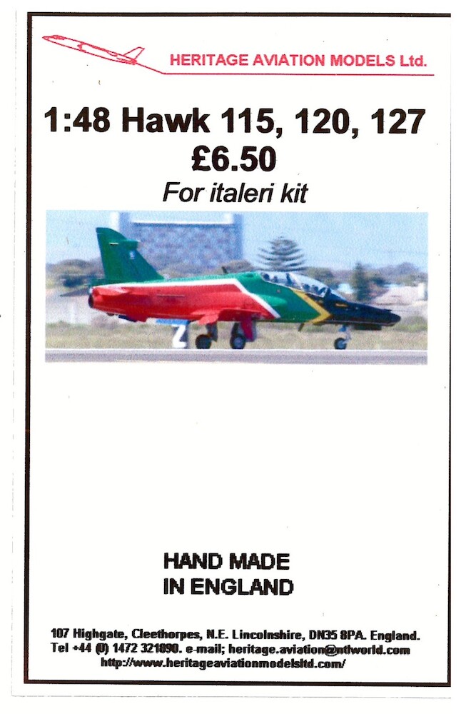 Heritage Aviation HAAC48025 Hawk MK115/126/127 conversion set (It
