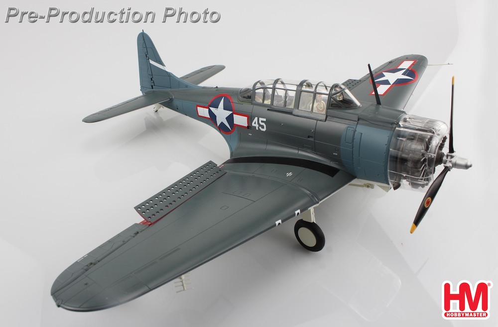 Hobbymaster HA0215 Douglas SBD-2 Dauntless US Navy White 45, VB-1