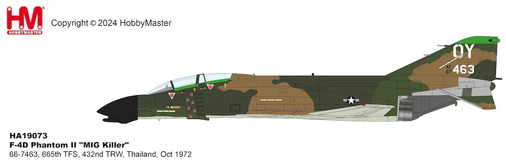 Hobbymaster HA19073 McDonnell Douglas F4D Phantom II USAF "M