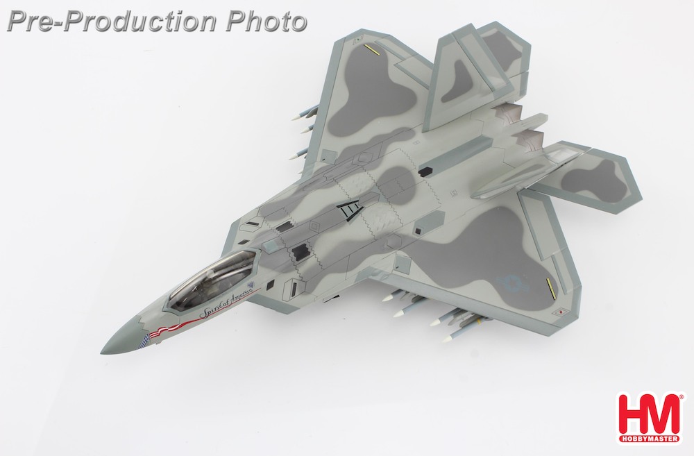 Hobbymaster HA2811C F22 Raptor USAF 91-001 "Spirit of Americ