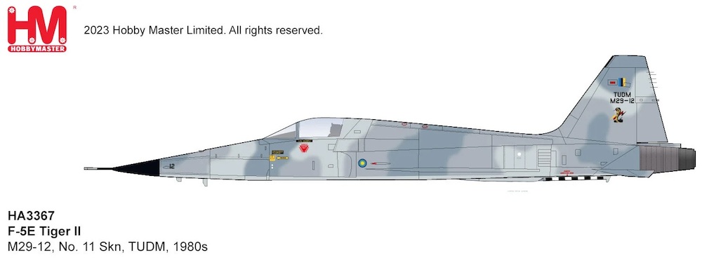 Hobbymaster HA3367 Northrop Grumman F-5E Tiger II M29-12, No. 11